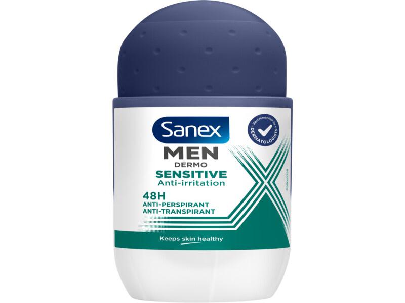 SANEX Men Deodorant Roll-On - Dermo Sensitive 48H - 50ml | IwonaTEC