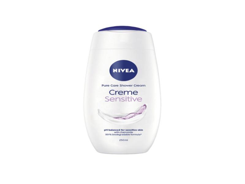 6x NIVEA Showergel Women "Creme Sensitive" for sensitive skin - 250ml