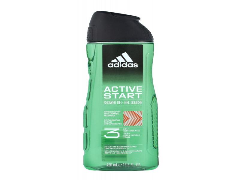 Adidas Men 3in1 Shower Gel - Body Hair Face - ACTIVE START - 400 ml ...
