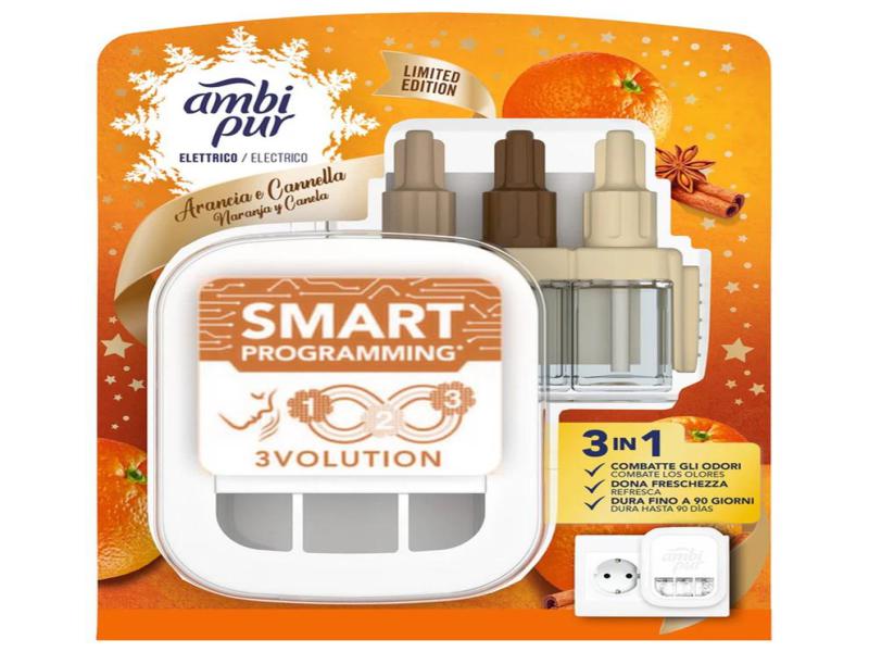 Ambi Pur Starter Set 3volution Device + Refill Orange & Cinnamon - 20ml ...