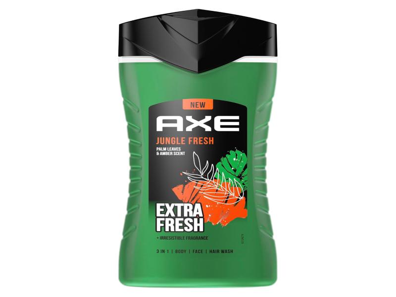 Axe 3-in-1 Shower Gel & Shampoo - Jungle Fresh - Body/Face/Hair - 250 ...