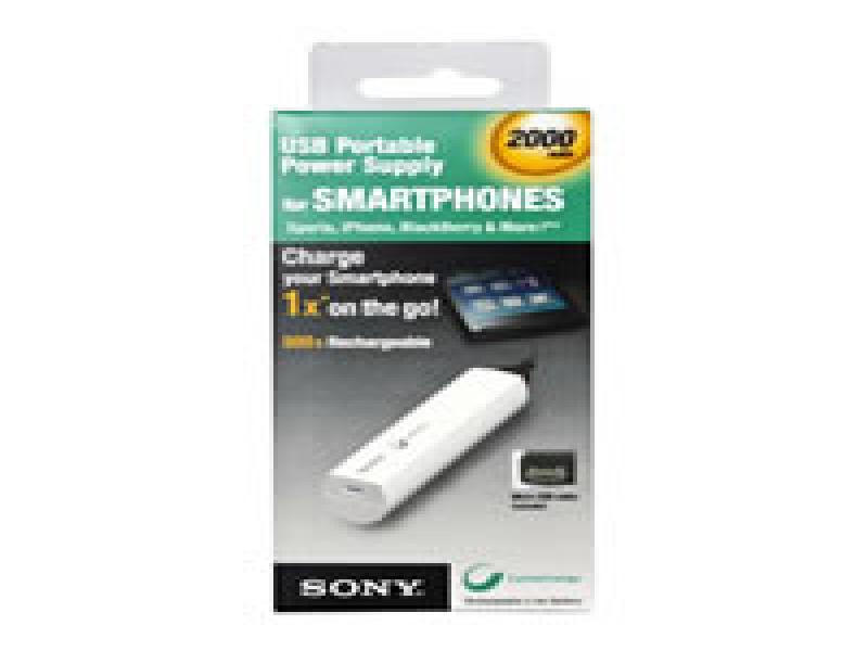 SONY Akku Pack (Power Bank) 2000mAh - rechargeable USB battery for ...