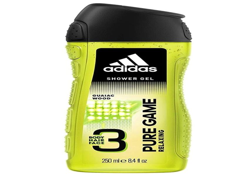 6er Pack - Adidas Shower Gel Men "PURE GAME" - 3in1 Body/Hair/Face ...