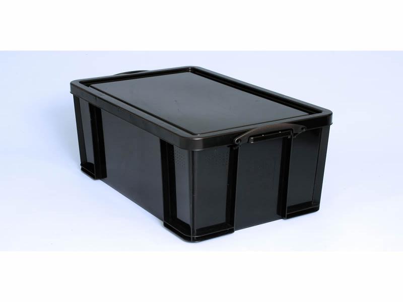 REALLY USEFUL BOX 84 Litre - 710 x 440 x 380mm - solid black | IwonaTEC