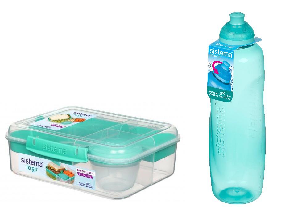 Sistema SET(21690+730)-Bento Lunchbox 1,65L with Fruit/Yogurt Pot ...
