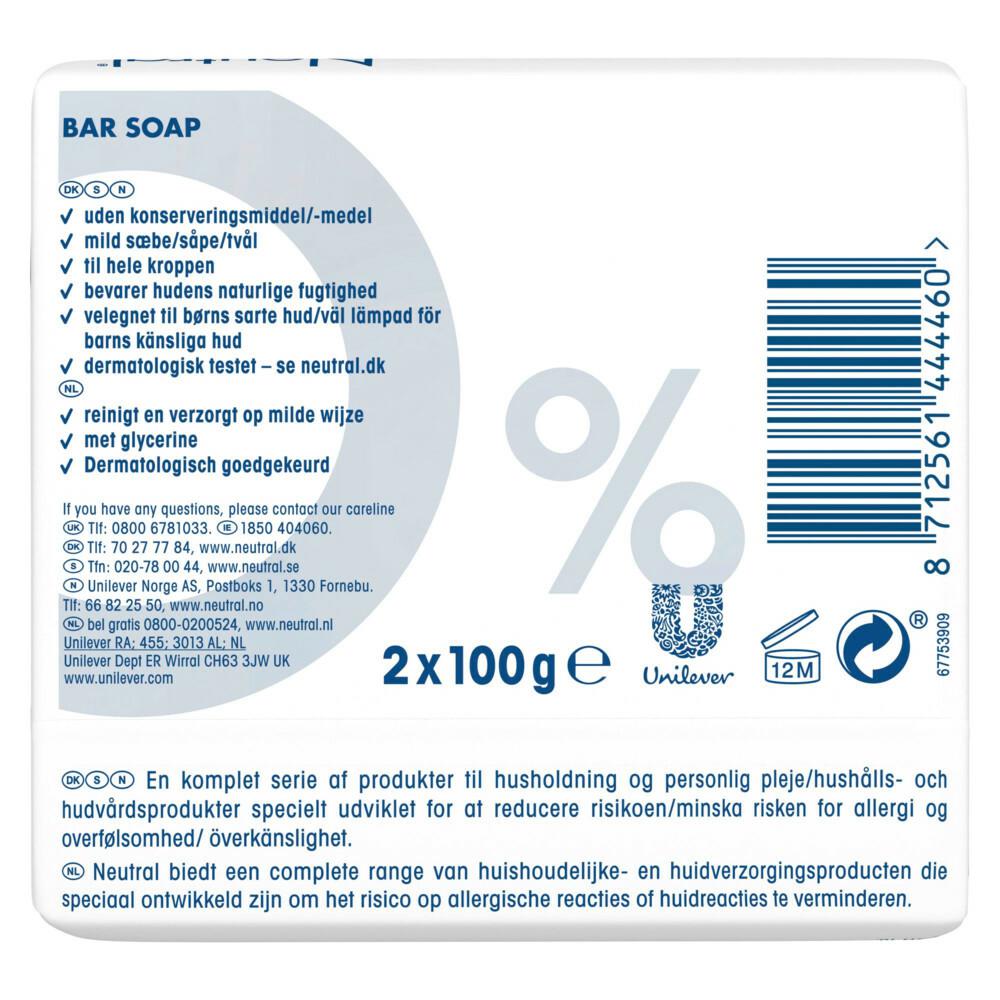 Neutral Block Soap for sensitive skin - 2x 100 gr | IwonaTEC