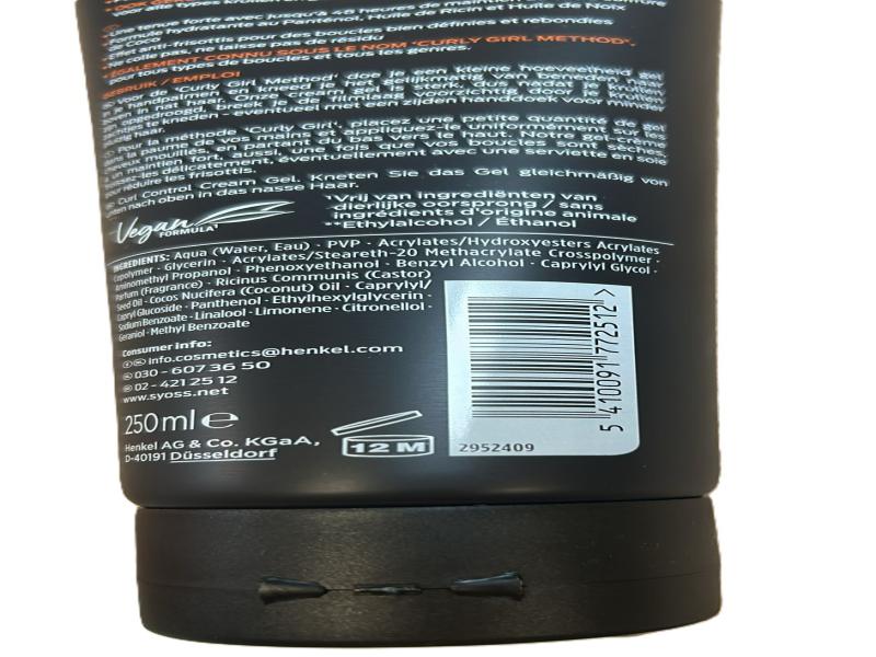 Syoss Curl Control Gel-crème pour boucles - 250 ml | IwonaTEC