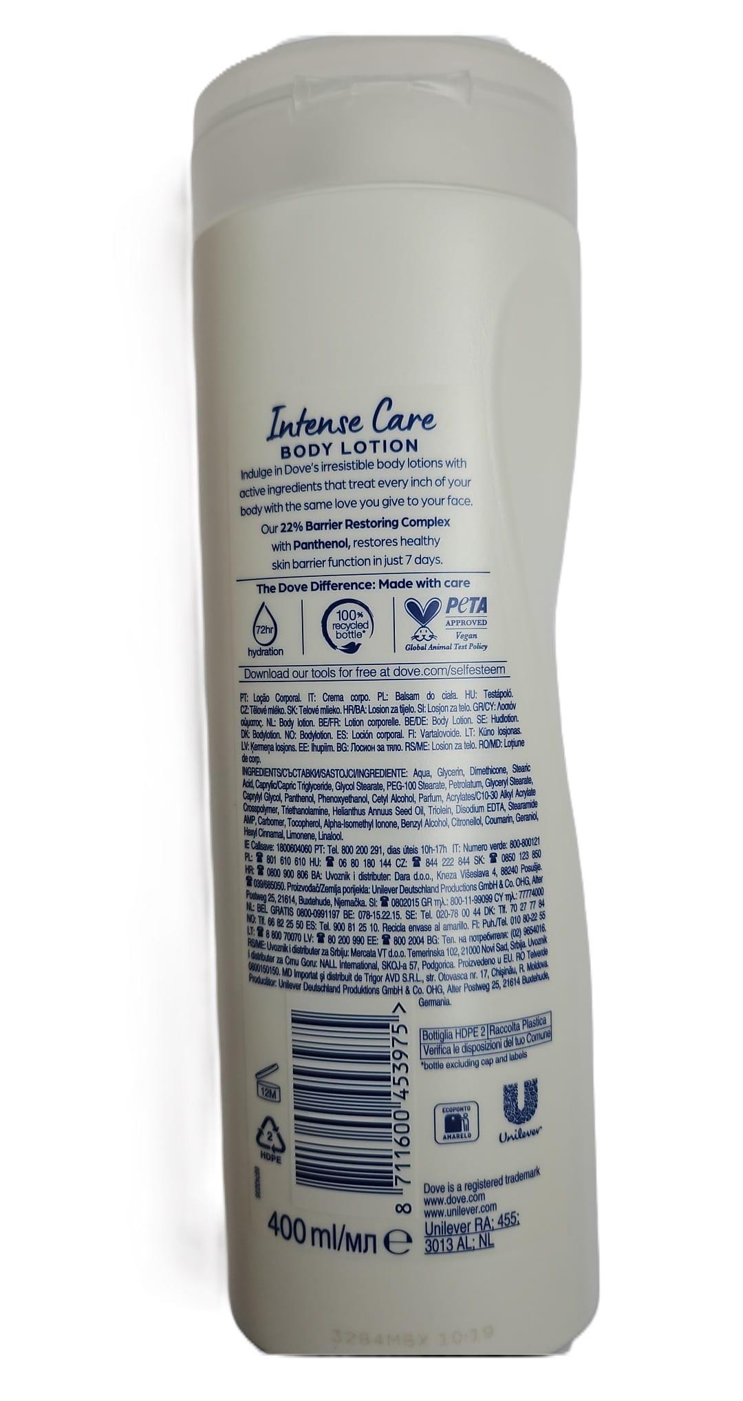 Dove Body Love Bodylotion - Intense Care - 400ml | IwonaTEC