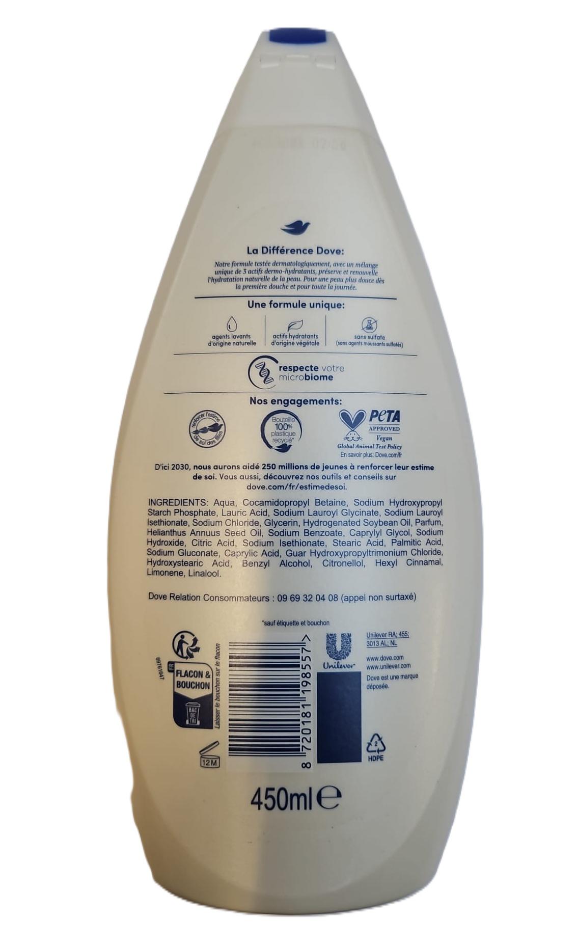 6x DOVE Crème de Douche - Deeply Nourishing (Nutrition Intense) - 450 ...