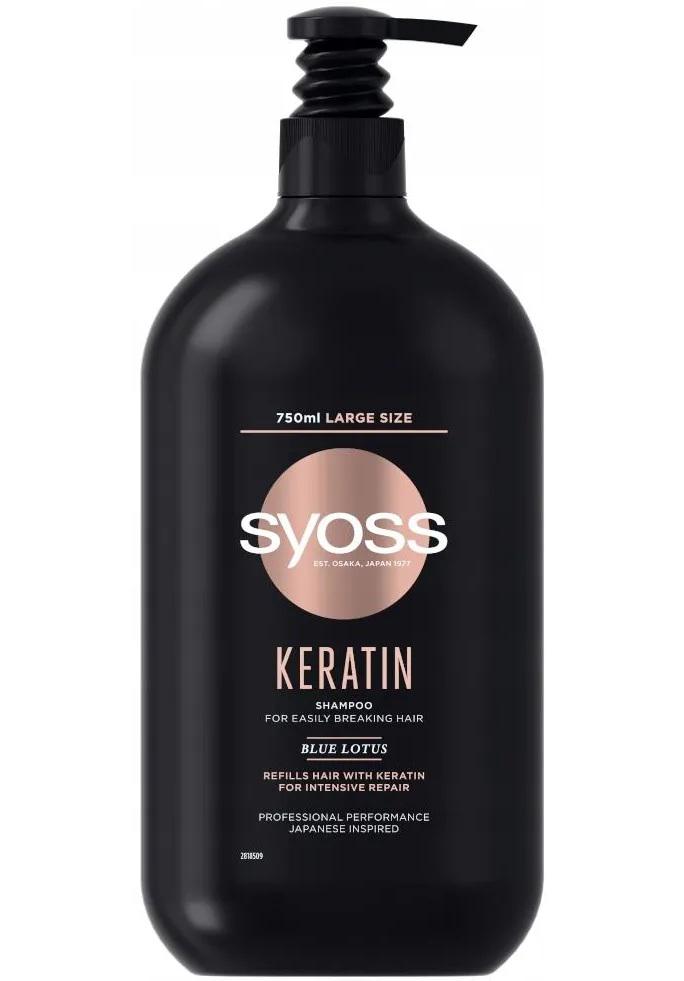 Syoss Shampoing pour cheveux fragiles - Kératine - 750 ml | IwonaTEC