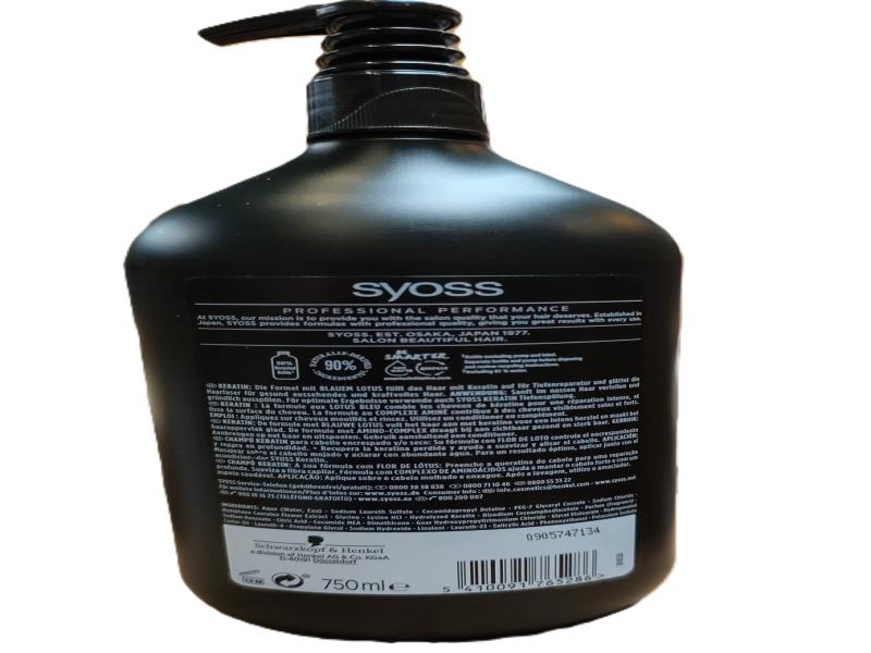 Syoss Shampoing pour cheveux fragiles - Kératine - 750 ml | IwonaTEC