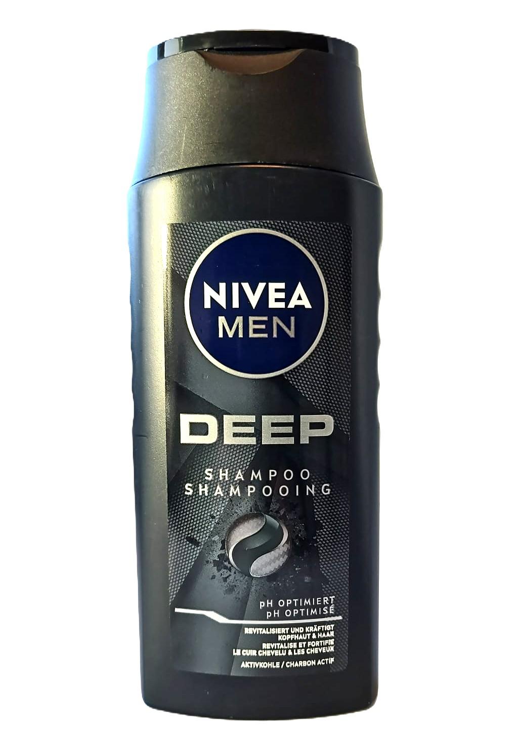NIVEA Men Shampoo "Deep" - for normal hair - 250ml | IwonaTEC