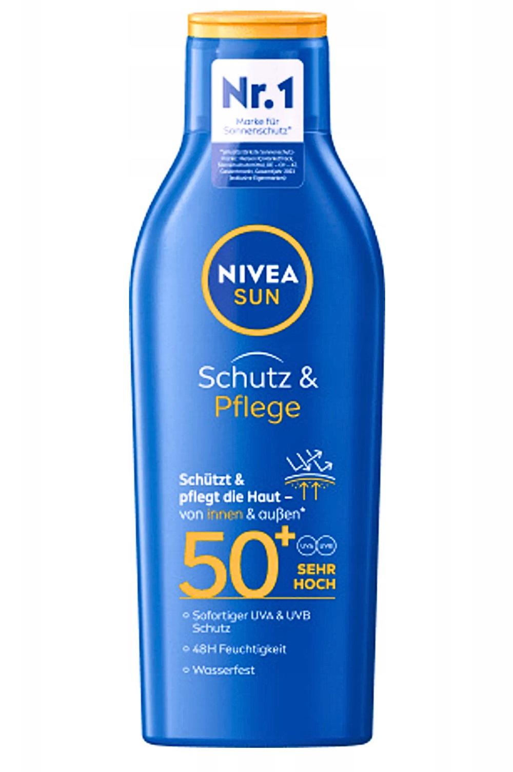 6x NIVEA SUN Protection & Care - Waterproof Sunscreen Lotion SPF 50 ...