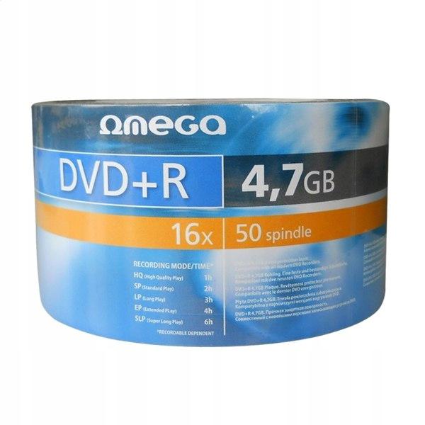 DVD+R 4,7 GB OMEGA 16x - Shrinkpack 50 pezzi | IwonaTEC
