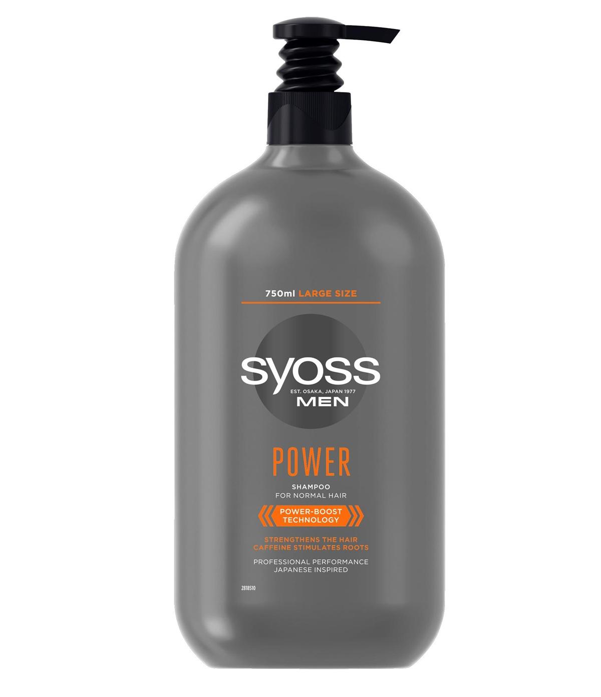 Syoss Men Shampoo - Power - for normal hair - 750ml | IwonaTEC