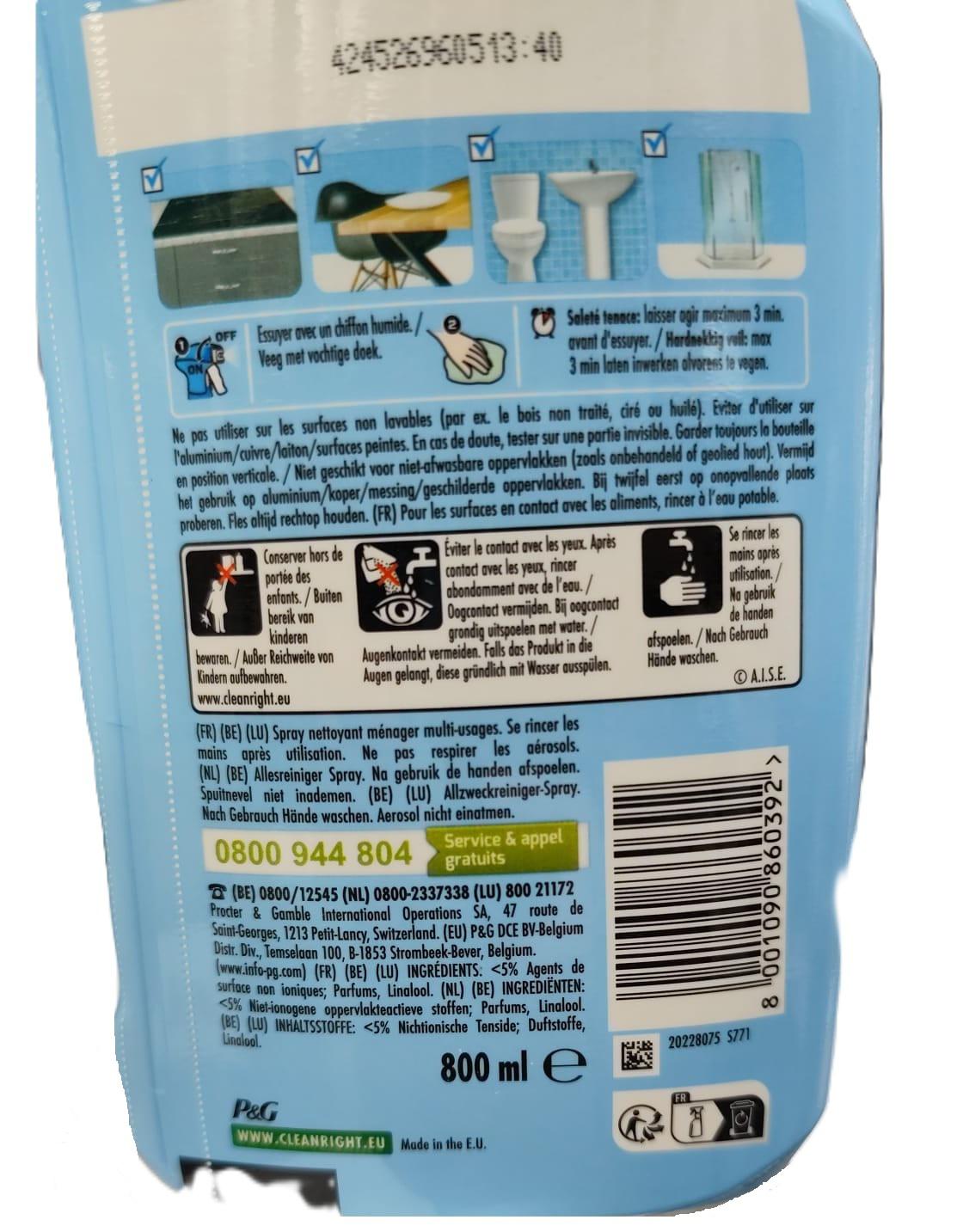 10er Pack - Mr. Proper All-Purpose Cleaner Spray Bicarbonate ...